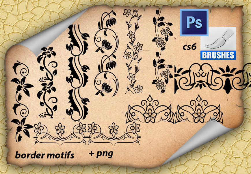 Border Motifs - Photoshop brushes