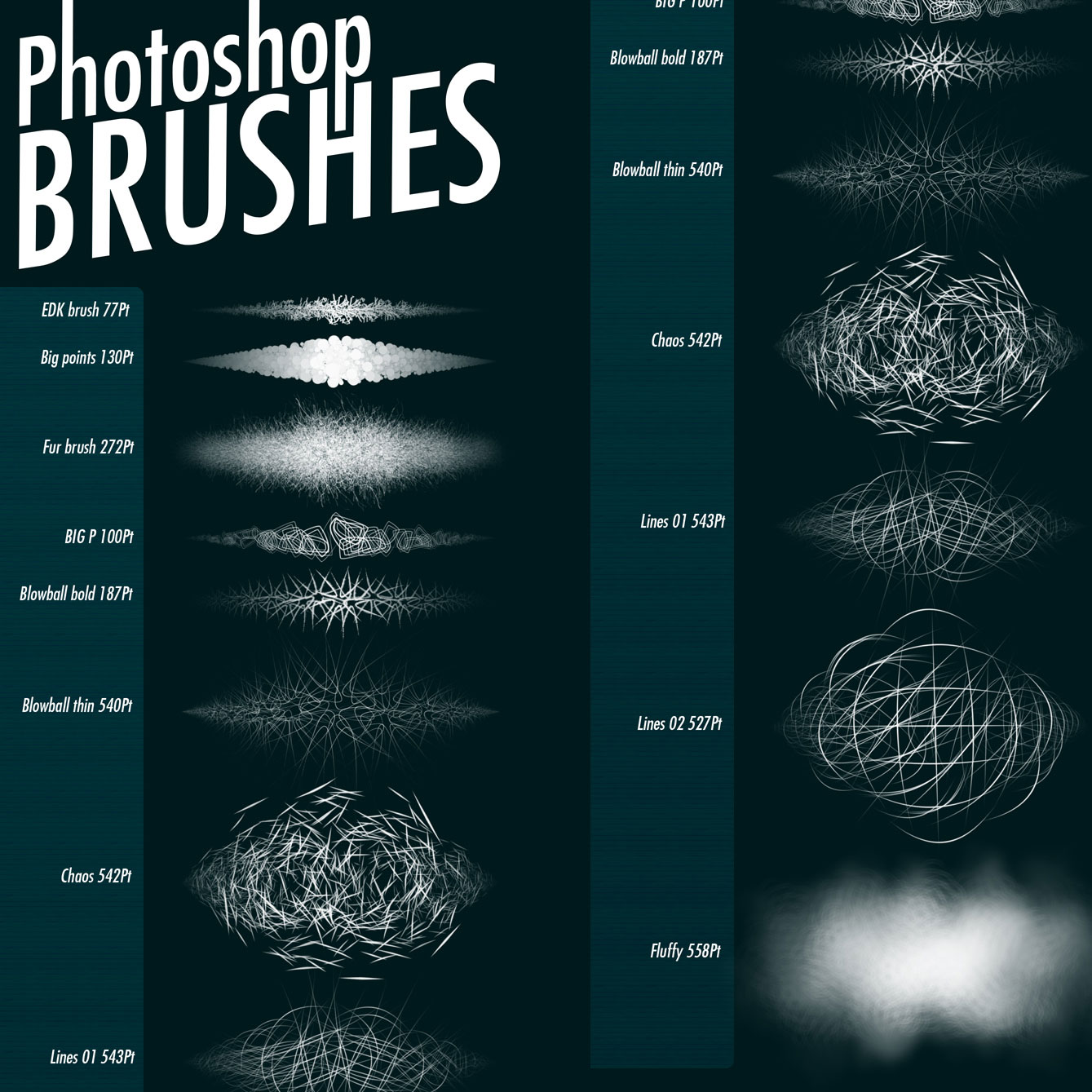 Texture Brushes Photoshop Brushes