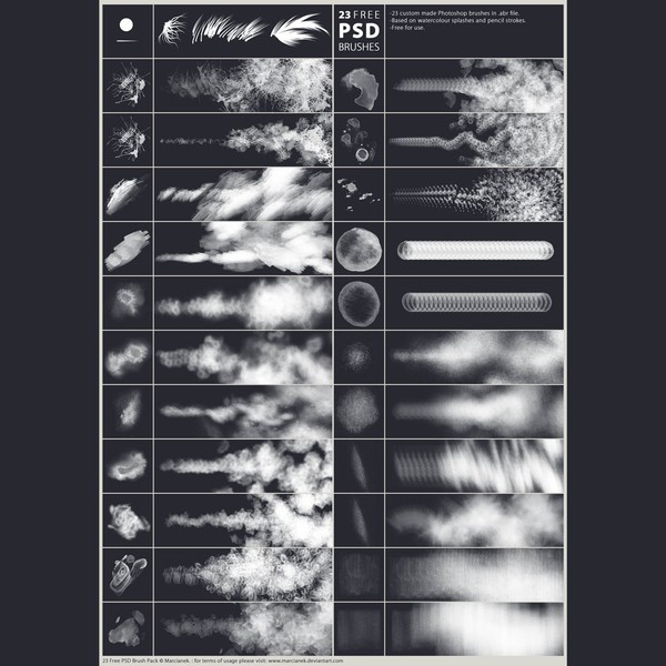 23 Free PS Brushes - Photoshop brushes