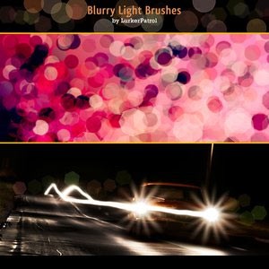 Blurry Light Brushes - Photoshop brushes