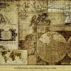 14 High Res Assorted Maps - Photoshop brushes