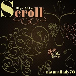 Scroll - Photoshop brushes