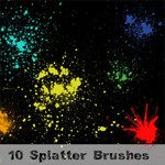 Splatter Brushes - Photoshop brushes