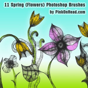 Spring Flower Brushes - Photoshop brushes