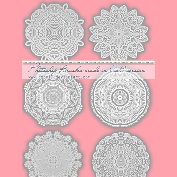 Lace Free Photoshop Brushes, Patterns & Vectors