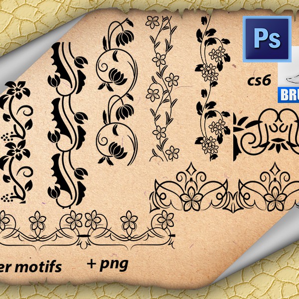 Border Motifs - Photoshop brushes