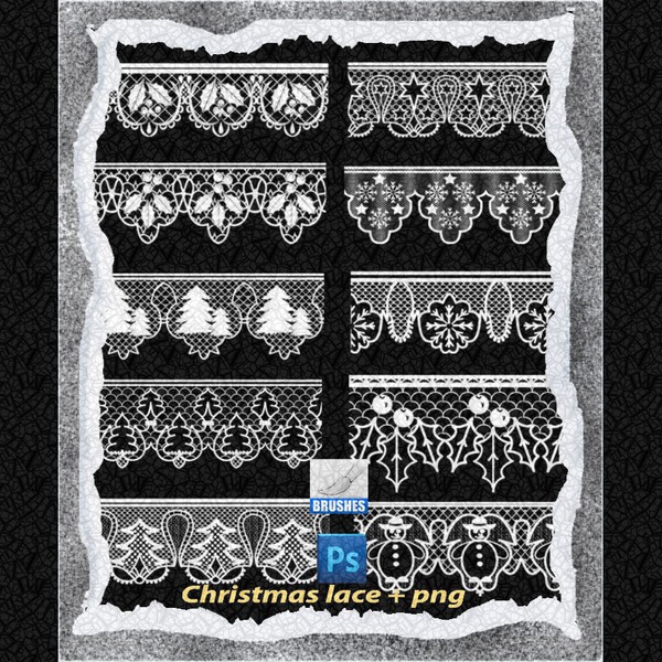 Lace Free Photoshop Brushes, Patterns & Vectors