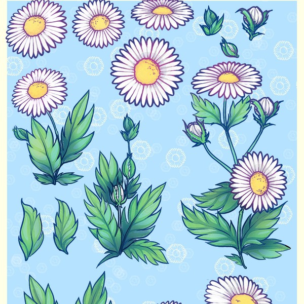 Daisy Free Photoshop Brushes, Patterns & Vectors