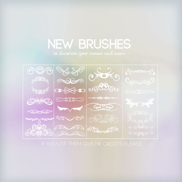 Decorative Dividers - Photoshop brushes