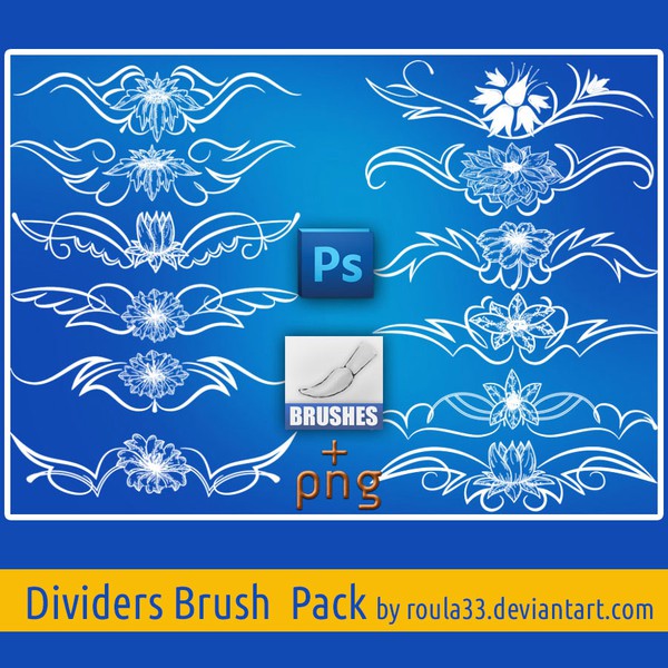 Dividers Brush Pack - Photoshop brushes
