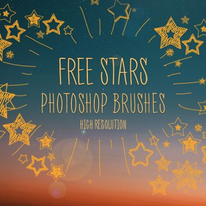 Free Photoshop Star Brushes by FixThePhoto - Photoshop brushes
