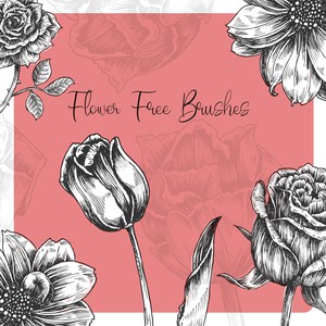 Floral Free Photoshop Brushes, Patterns & Vectors