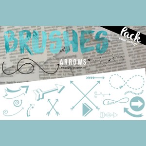 51 Arrows Brushes - Photoshop brushes