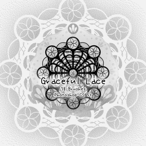 Lace Free Photoshop Brushes, Patterns & Vectors