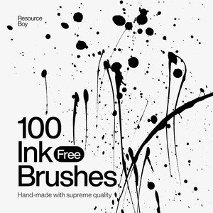 100 Ink Photoshop Brushes - Photoshop brushes