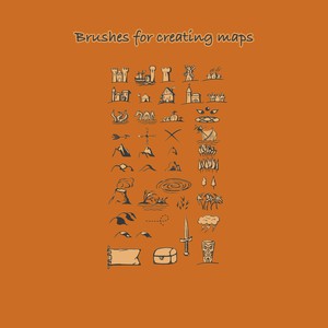 Free Brushes for Creating Maps - Photoshop brushes