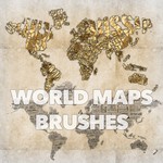 World Maps Brushes - Photoshop brushes