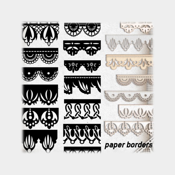 Free Paper Borders Brushes - Photoshop brushes