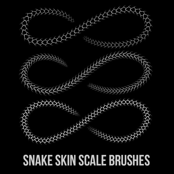 Snake Skin Scale Brushes - Photoshop brushes