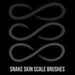 Snake Skin Scale Brushes - Photoshop brushes