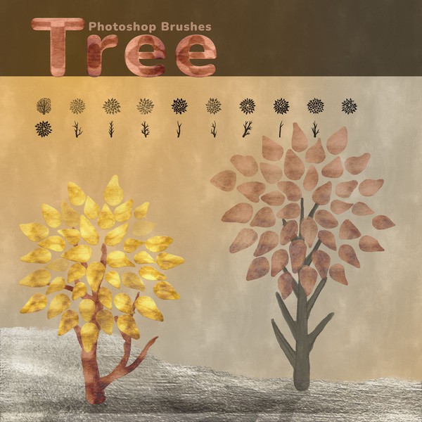 19 Free Tree Brushes - Photoshop brushes
