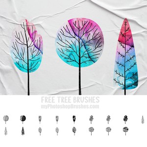 17 Free Tree Photoshop Brushes - Photoshop brushes