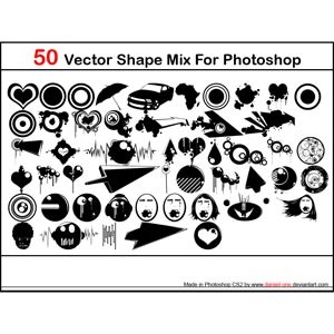 Vector Shape Mix - Photoshop custom shapes