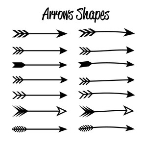 Arrows Custom Shapes - Photoshop custom shapes