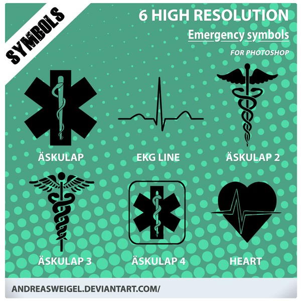 Emergency Custom Shapes - Photoshop custom shapes