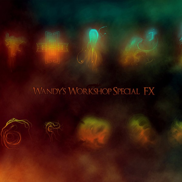 12 Abstract Brushes - Photoshop brushes