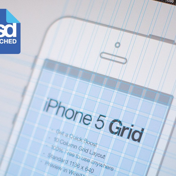 iPhone Grid PSD - Photoshop psd