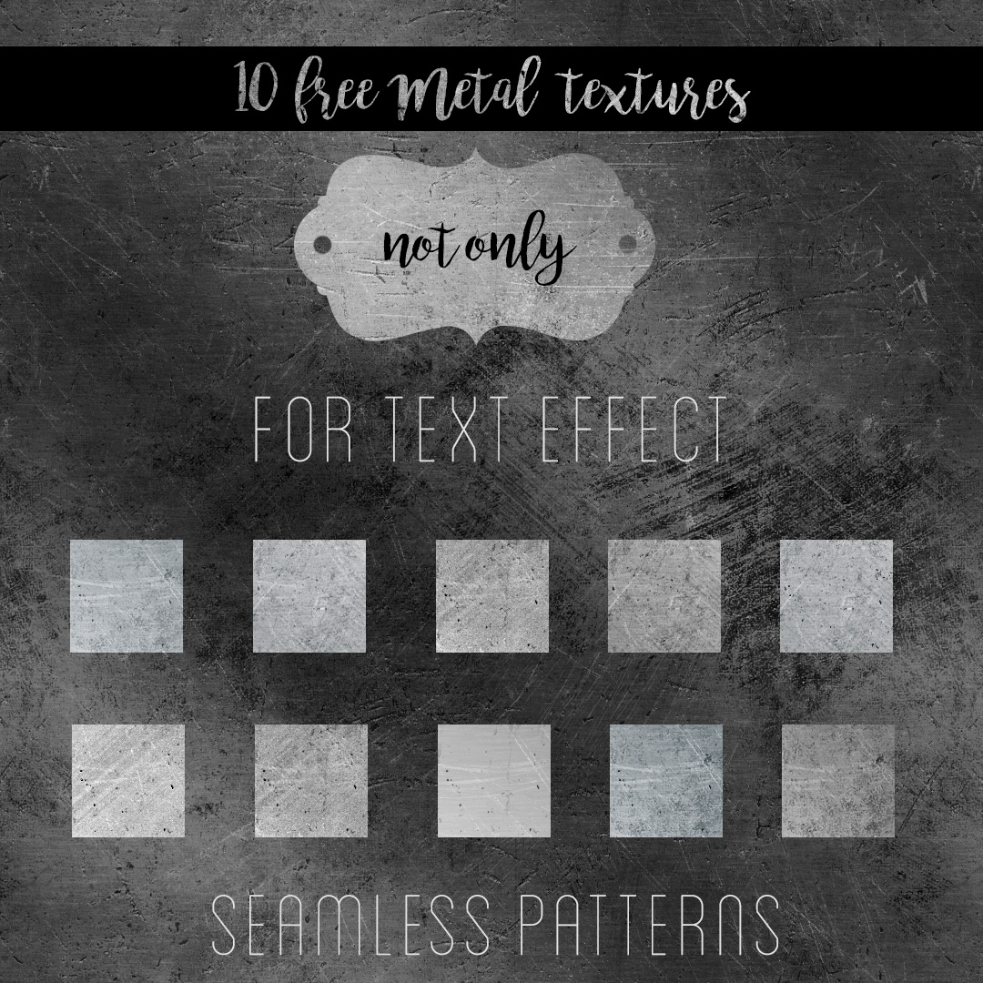 10 Seamless Metal Patterns - Photoshop patterns