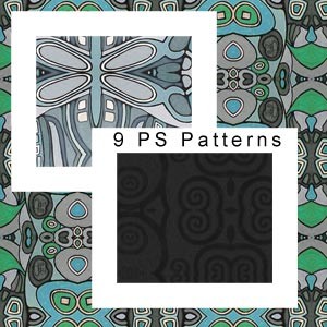 Nine Abstract Patterns - Photoshop patterns