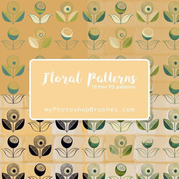 Floral Free Photoshop Brushes, Patterns & Vectors
