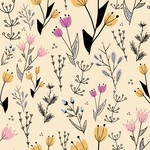 8 Floral Patterns - Photoshop patterns