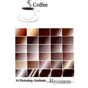 Coffee Ps Gradients - Photoshop styles and gradients